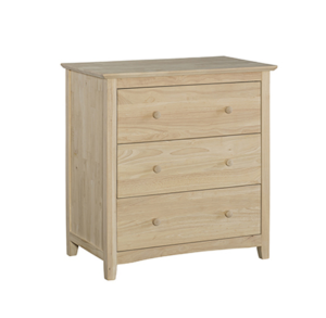 Lancaster 3 Drawer Chest - Lam Brother's Unfinished Furniture